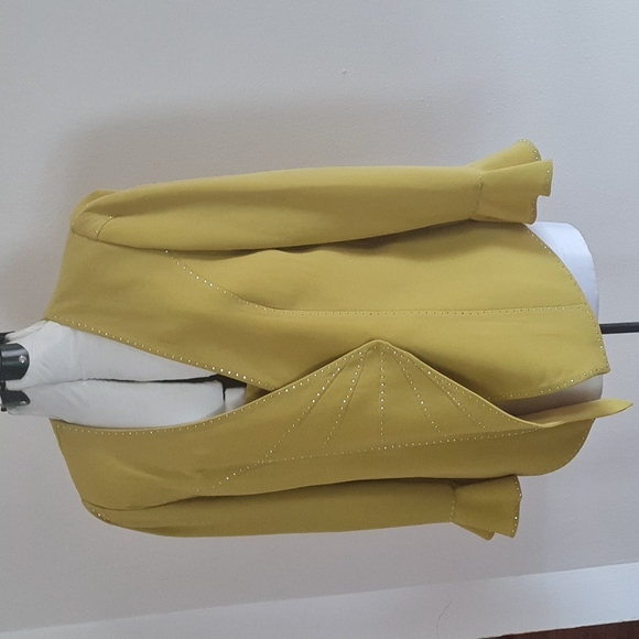 EY signature | Jackets & Coats | Blazer Yellow Mustard Color Blazer ...